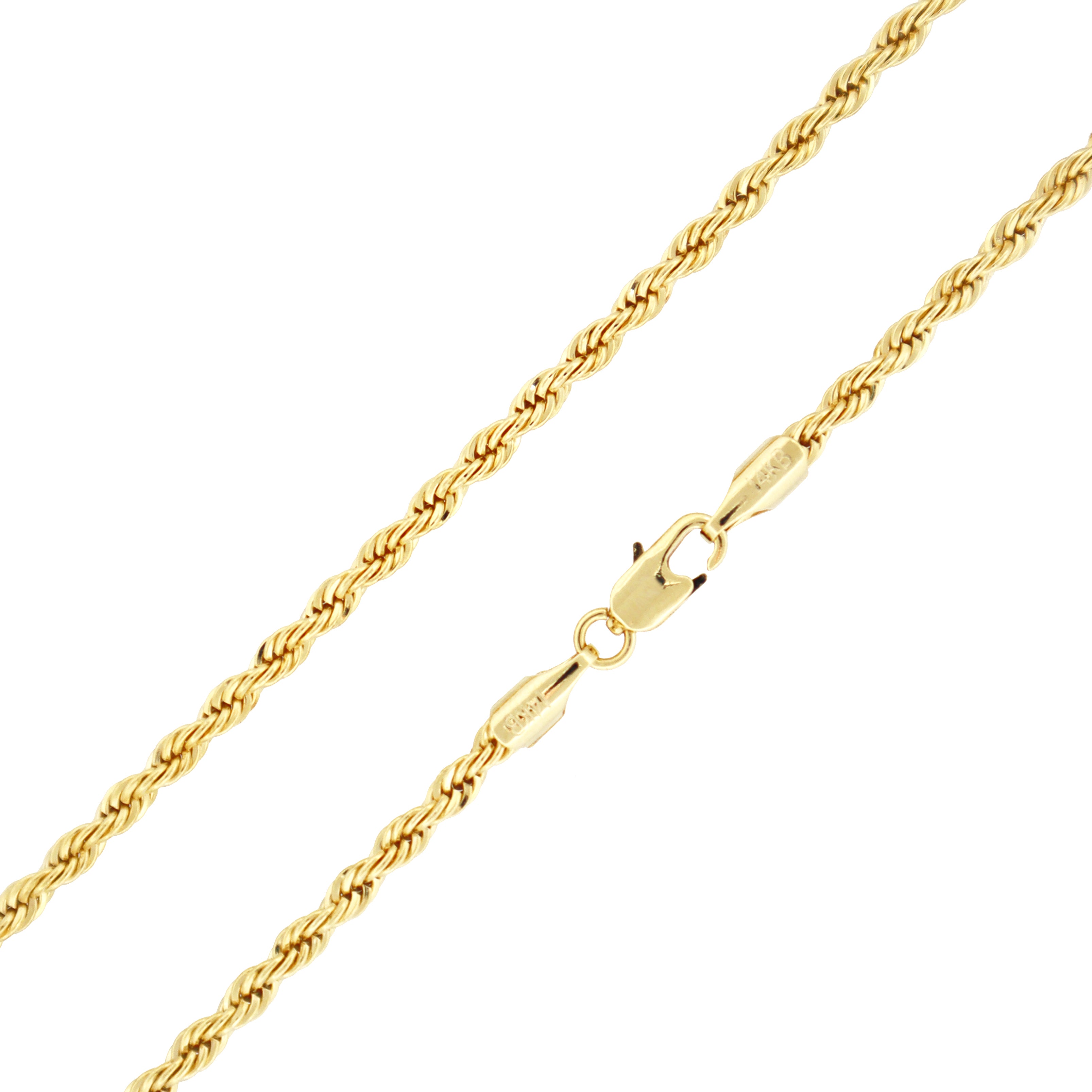 C401 4MM Gold Rope Chain – Three Brothers Accessories Inc
