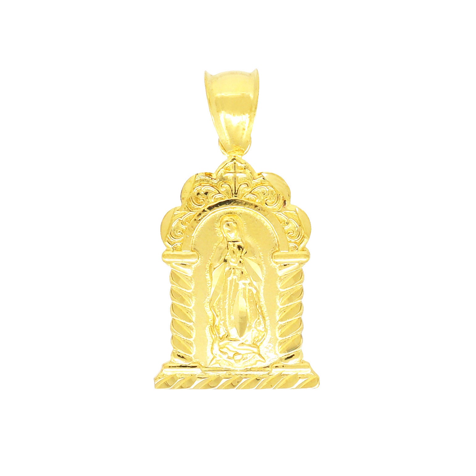 PG012 GOLD VIRGIN MARY CHARM – Three Brothers Accessories Inc